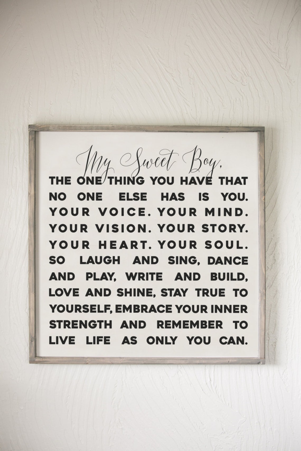 My Sweet Boy - Wood Sign - Etsy