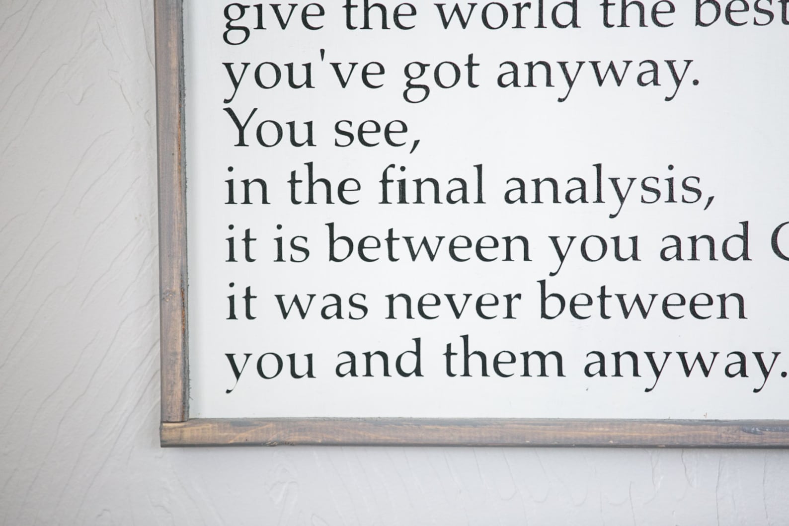 Mother Teresa - Wood Sign - Etsy