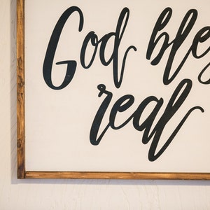 God Bless Ya'll Real Good Wood Sign - Etsy