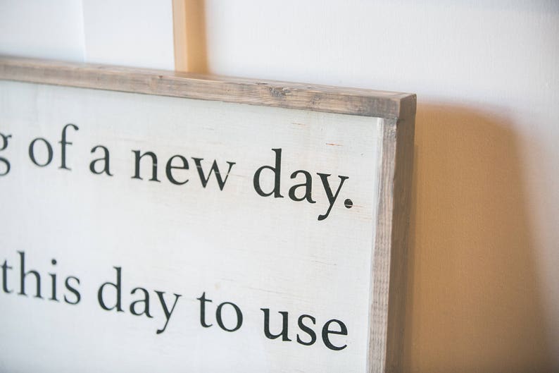This is the Beginning of a New Day - Vertical - Oversized - Wood Sign ...