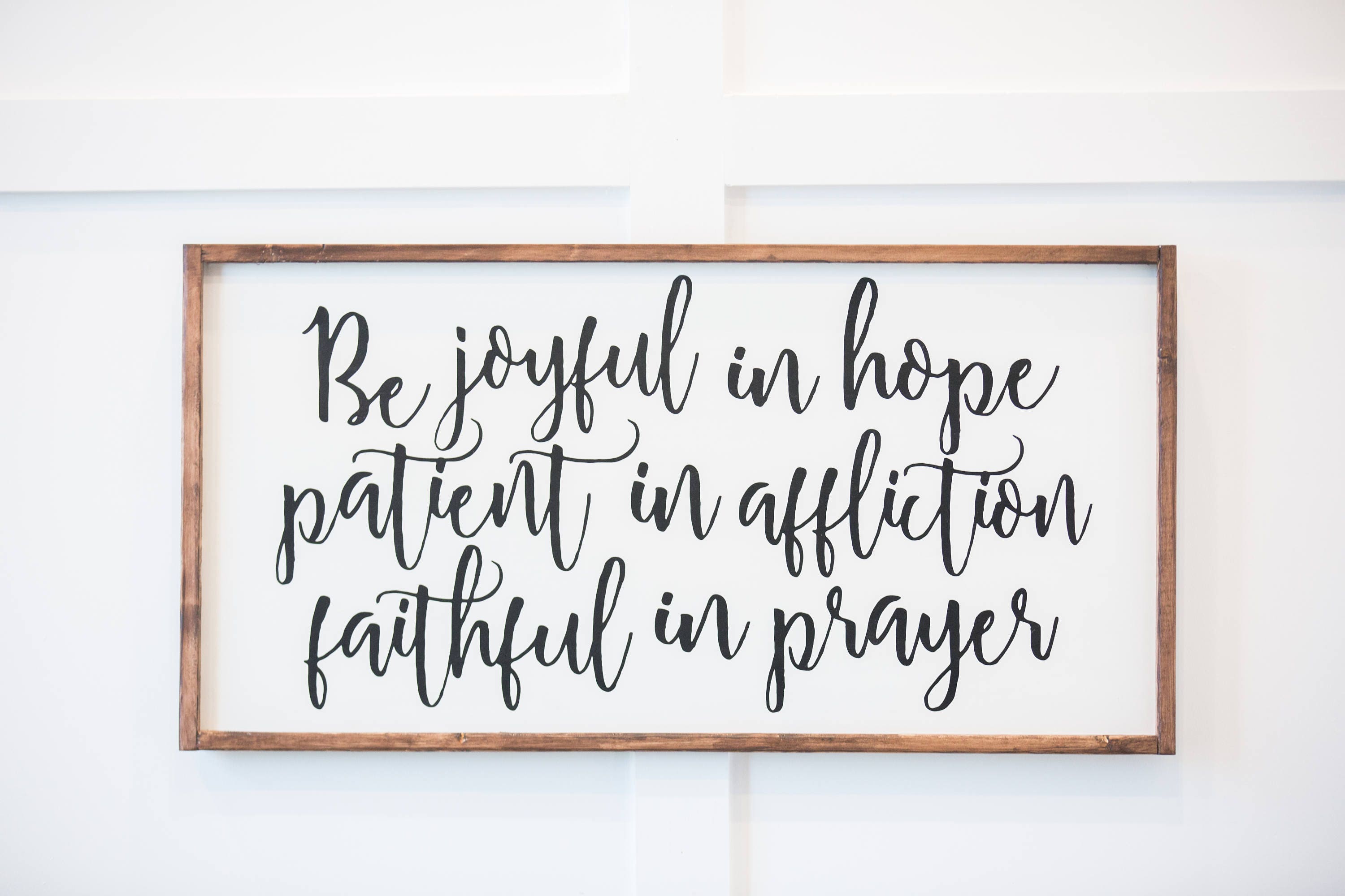 Be Joyful in Hope Patient in Affliction Faithful in Prayer | Etsy