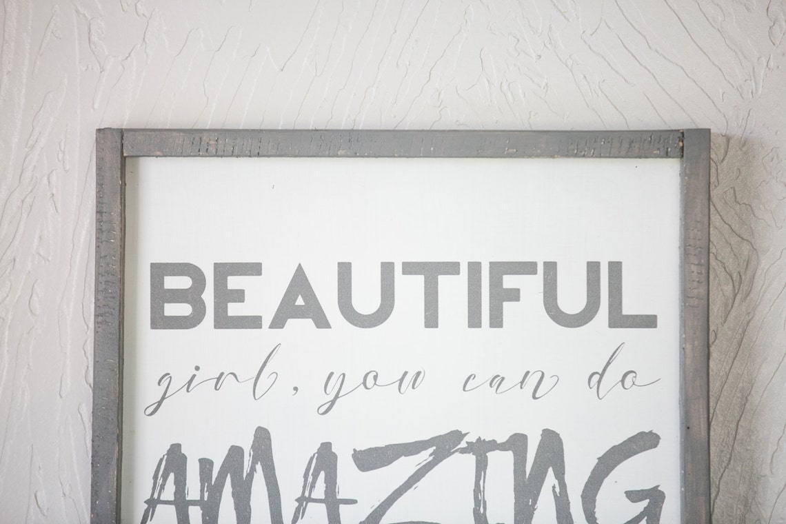 Beautiful Girl - Wood Sign - Etsy