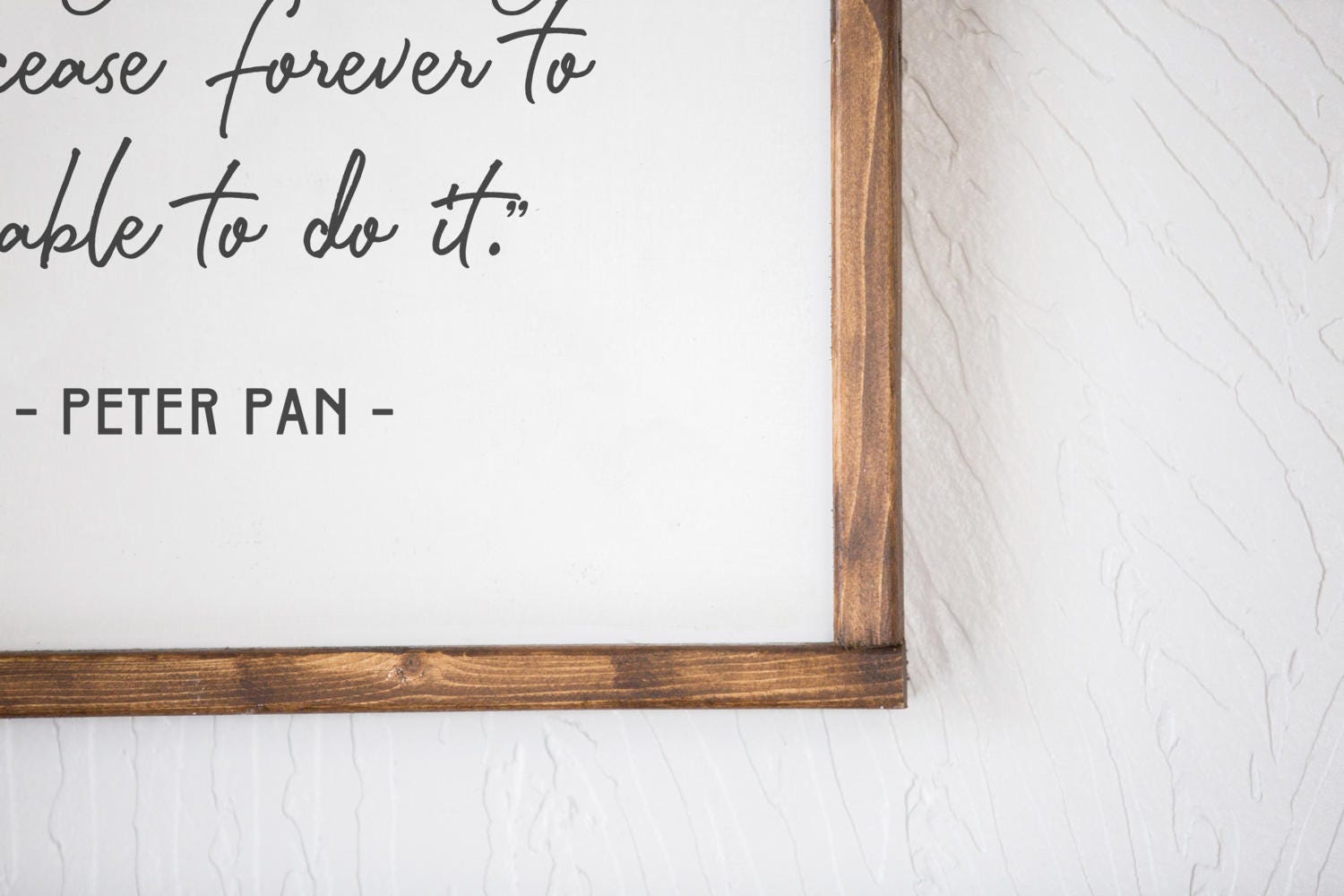 You Can Fly Peter Pan Wood Sign - Etsy