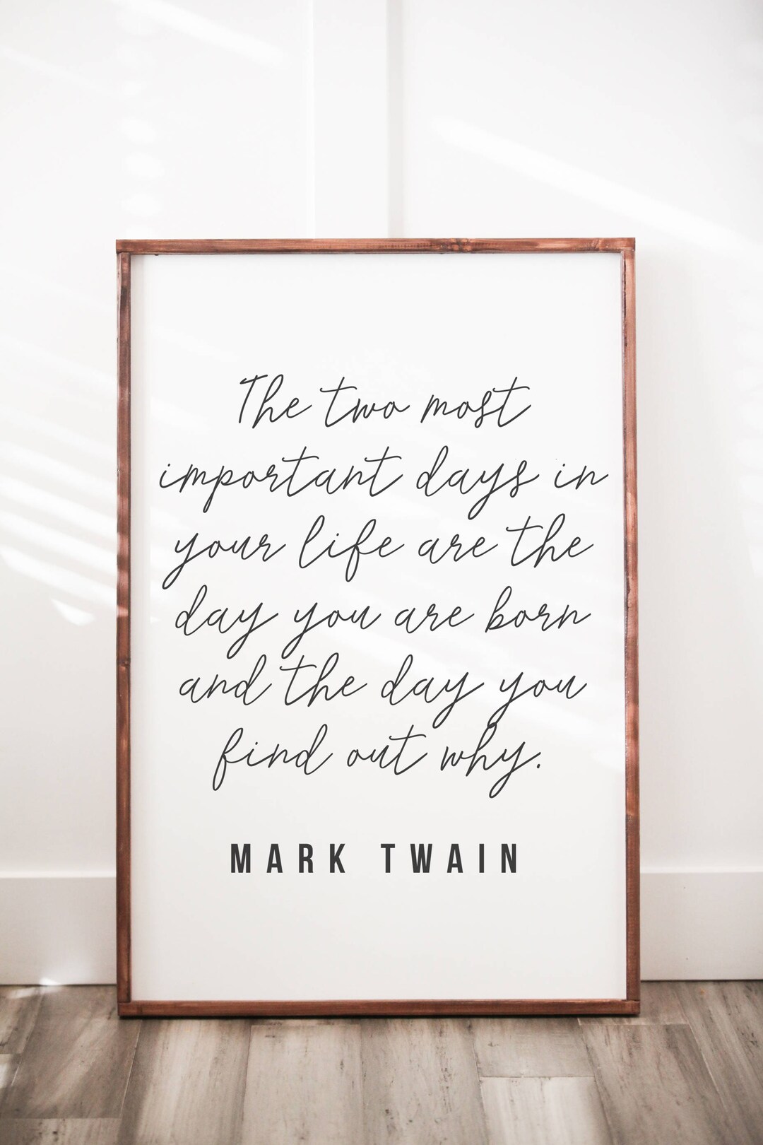 Mark Twain Quote Wood Sign - Etsy