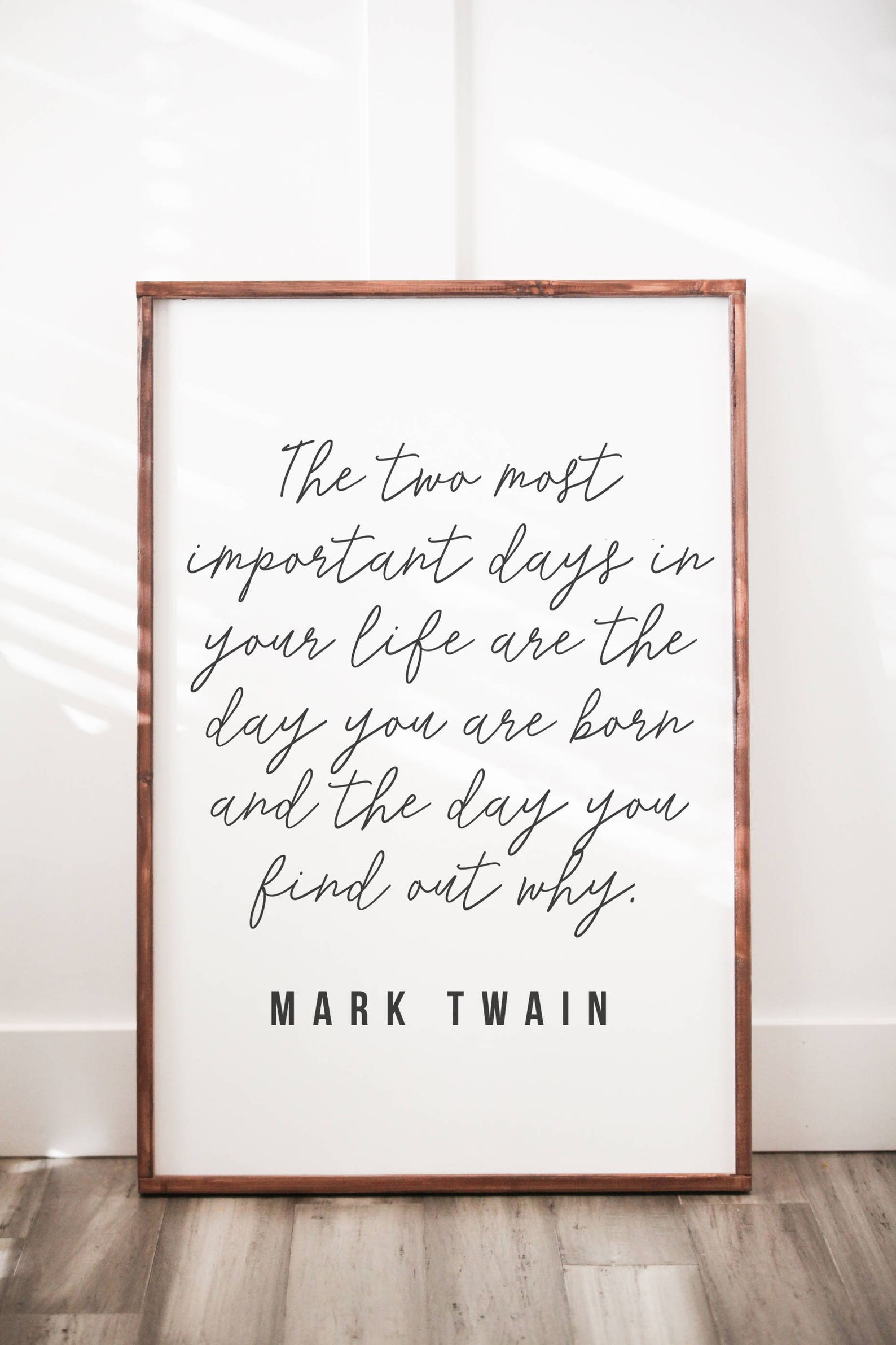 Mark Twain Quote Wood Sign - Etsy