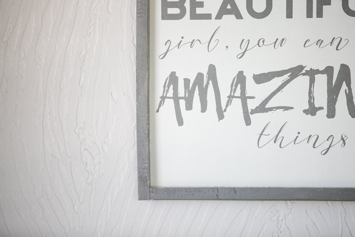 Beautiful Girl - Wood Sign - Etsy