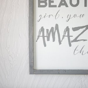 Beautiful Girl - Wood Sign - Etsy