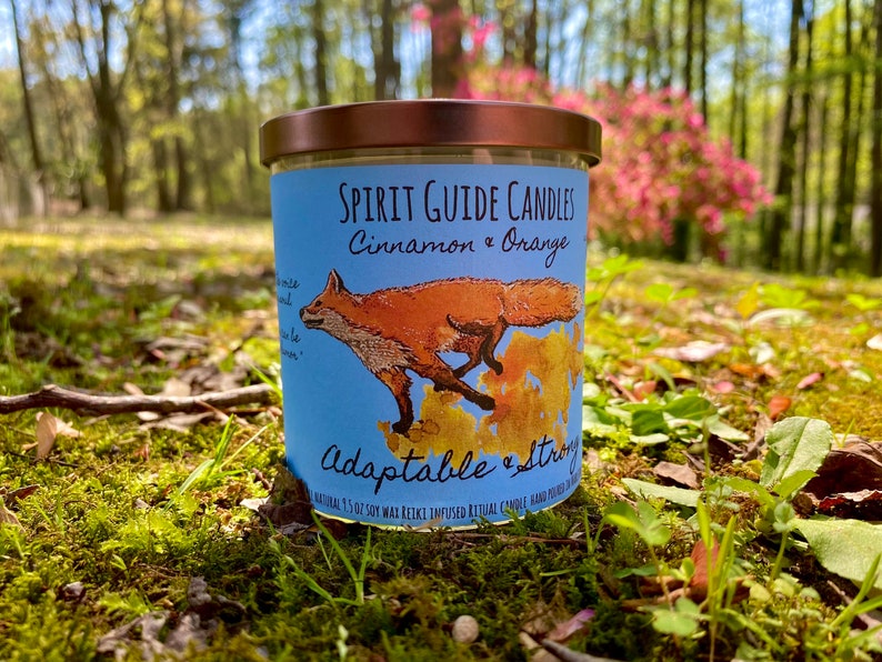 Fox Spirit Guide Ritual Candle-reiki Infused-all Natural - Etsy