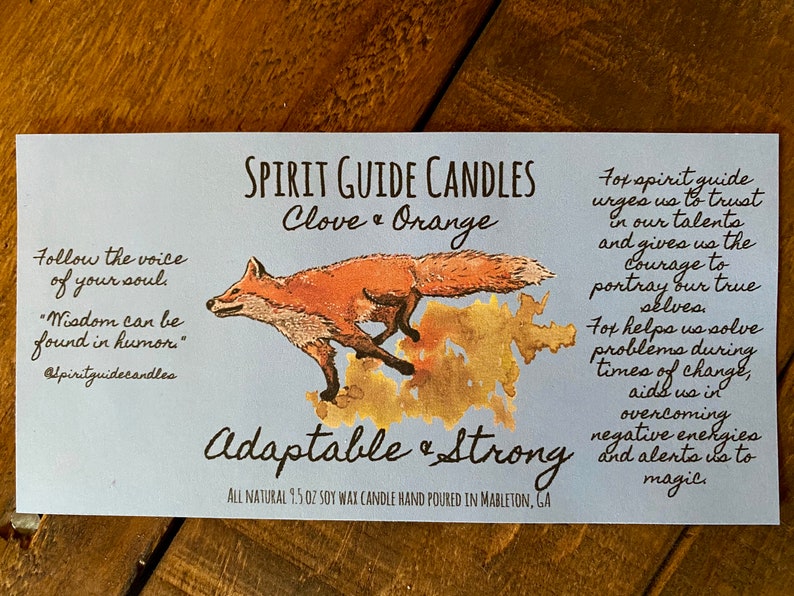 Fox Spirit Guide Ritual Candle-Reiki infused-All Natural | Etsy