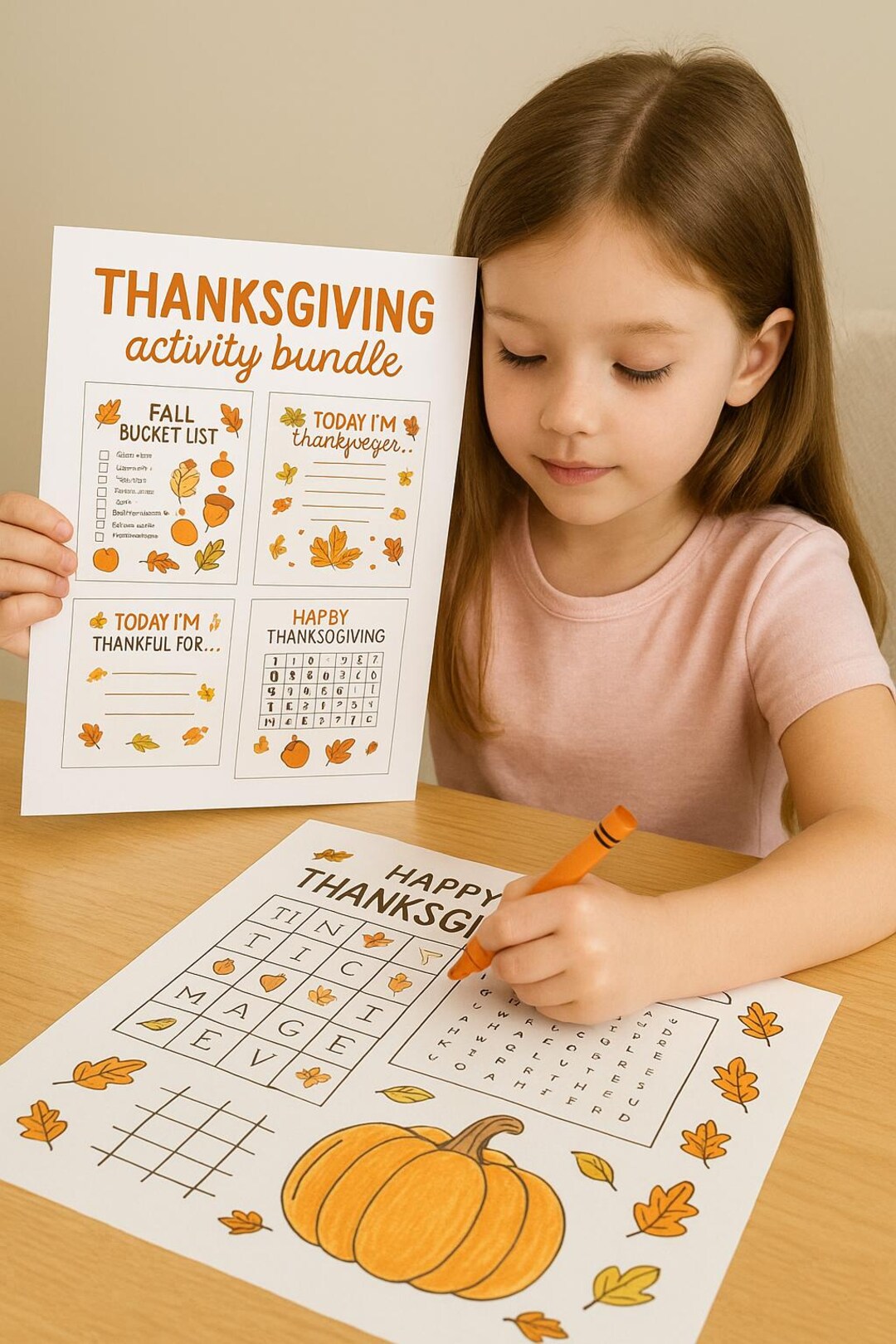 Fall Thanksgiving Printable Bundle Autumn Activities, Gratitude Journal ...