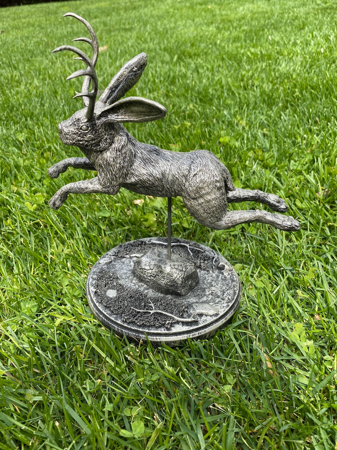 Jumping Jackalope Statue - Etsy