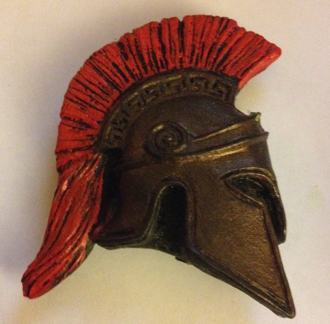 Spartan Helmet Magnet Side Profile Bronze or Steel Finish - Etsy