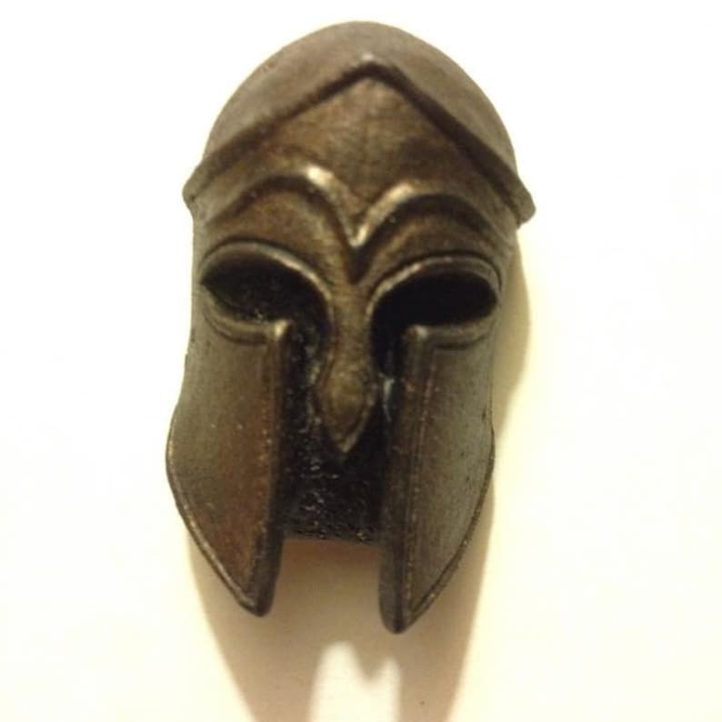 Spartan Helmet Magnet Forward Facing Bronze or Steel Finish - Etsy