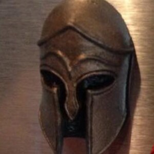 Spartan Helmet Magnet Forward Facing, Bronze or Steel Finish - Etsy