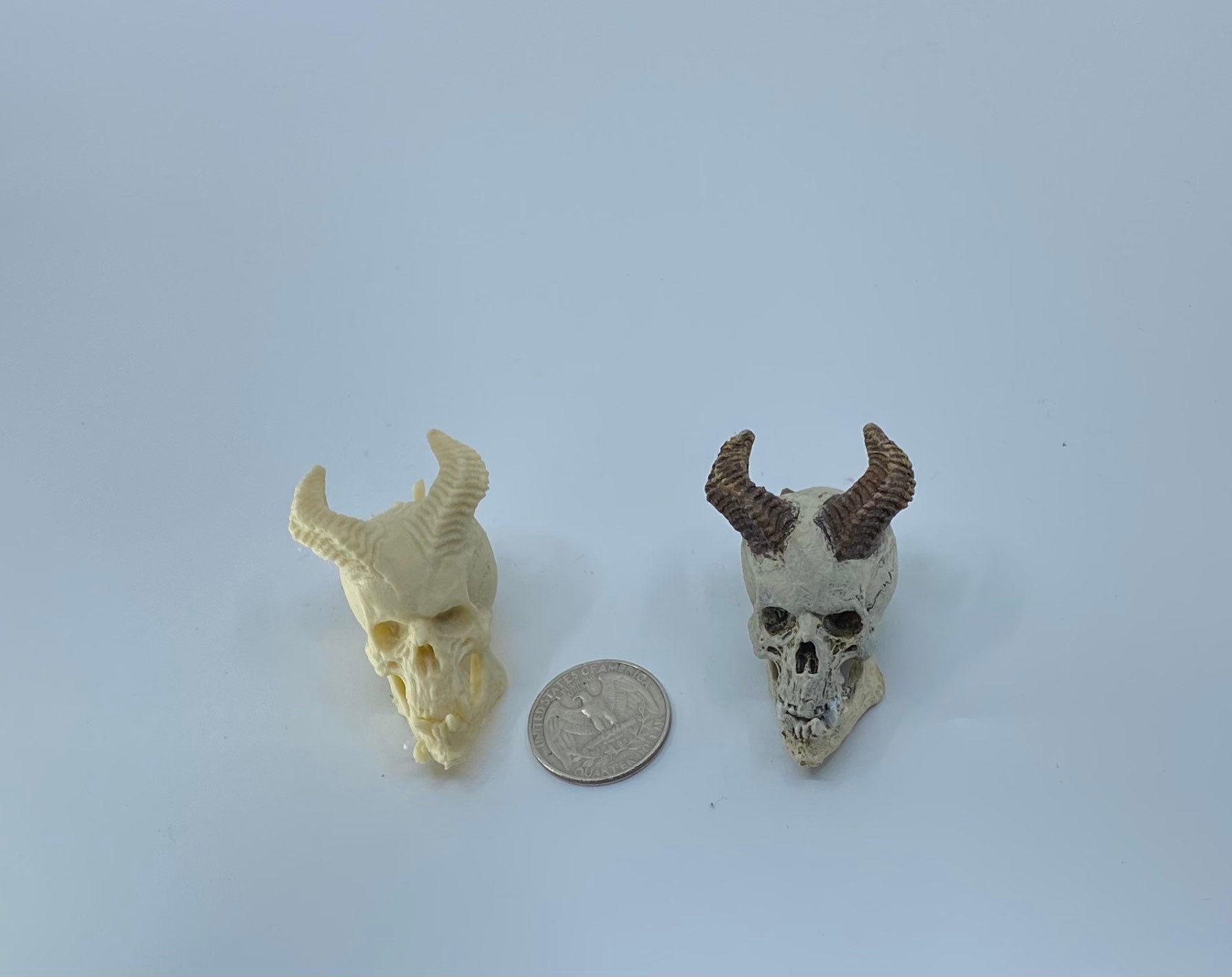 Miniature Demon Skull Replica. - Etsy