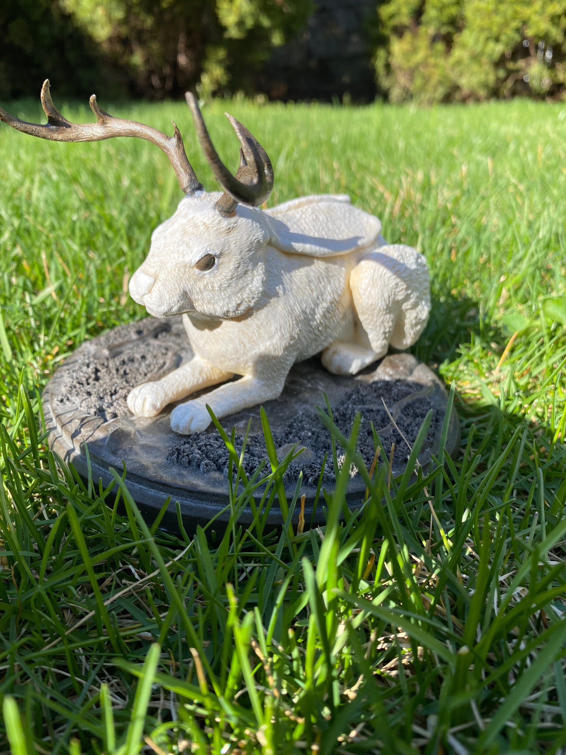Jackalope Statue in “catloaf” Pose - Etsy