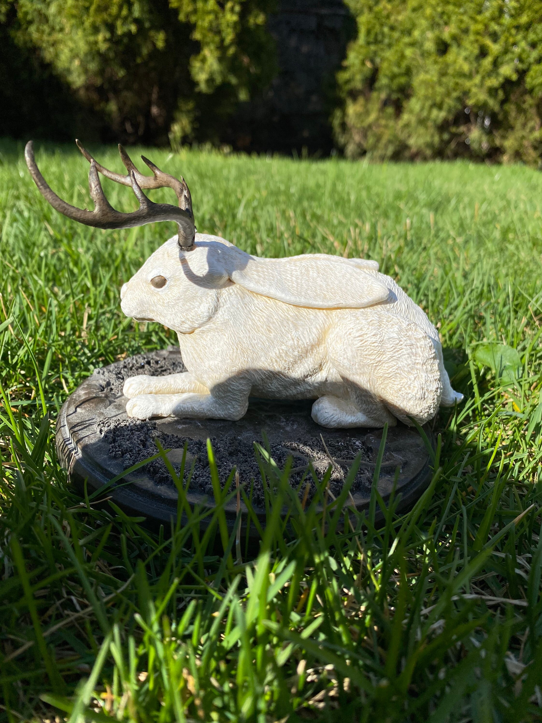 Jackalope Statue in “catloaf” Pose - Etsy