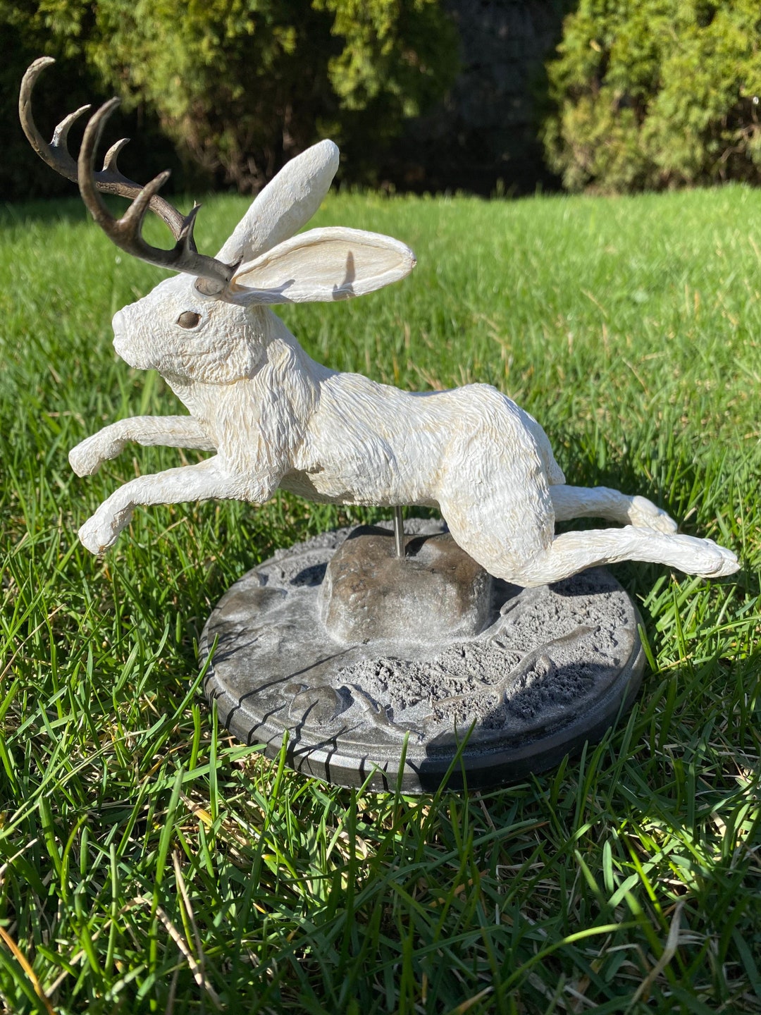 Jumping Jackalope Statue - Etsy