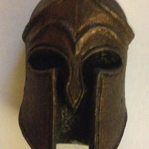 Spartan Helmet Magnet Forward Facing, Bronze or Steel Finish - Etsy