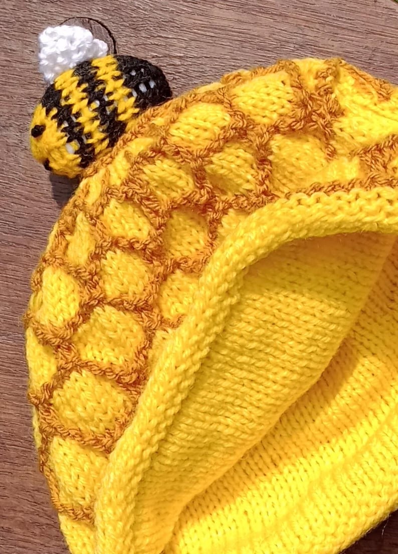 Honeycomb Tea Cosy Knitting Pattern: Bee Design (PDF Download for 4-6 ...