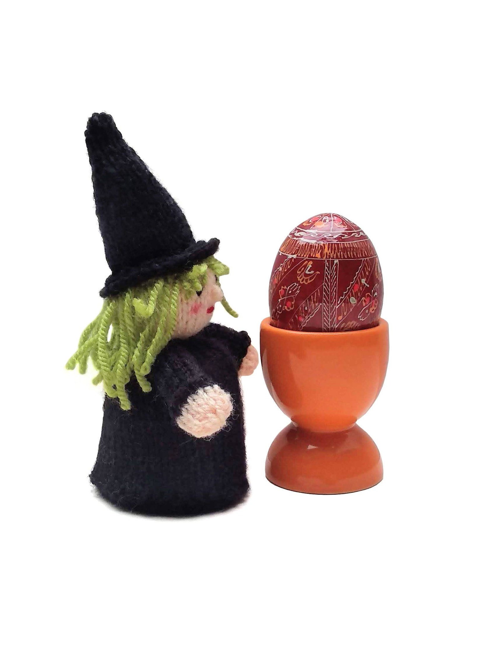 Witch Egg Cosy Knitting Pattern, Knit a Witch Egg Cover, Instant ...