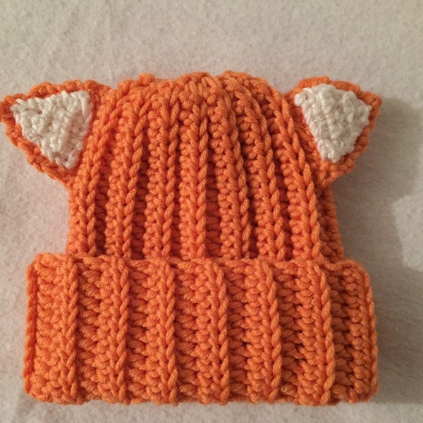 Crochet Fox Hat - Etsy