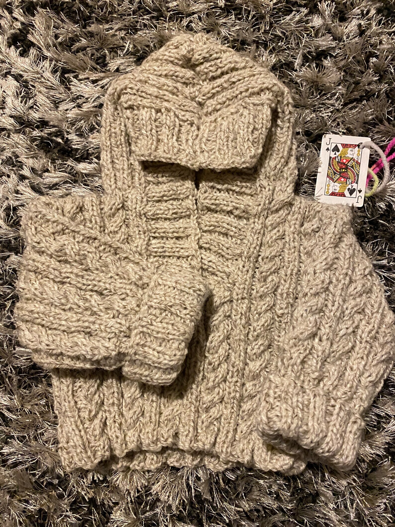 Hand Knitted Hooded Baby Cardigan Baby Sweater Baby Jumper - Etsy