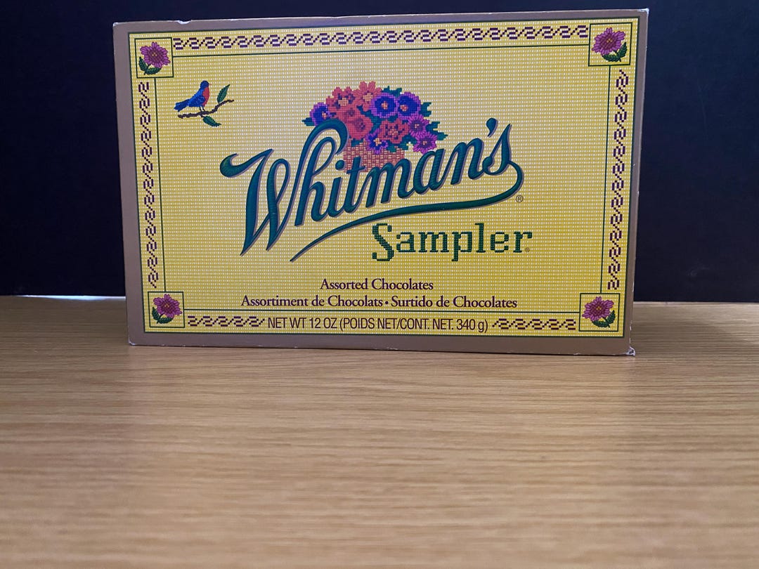 Vintage Whitman's Sampler Chocolate Candy Box - Etsy