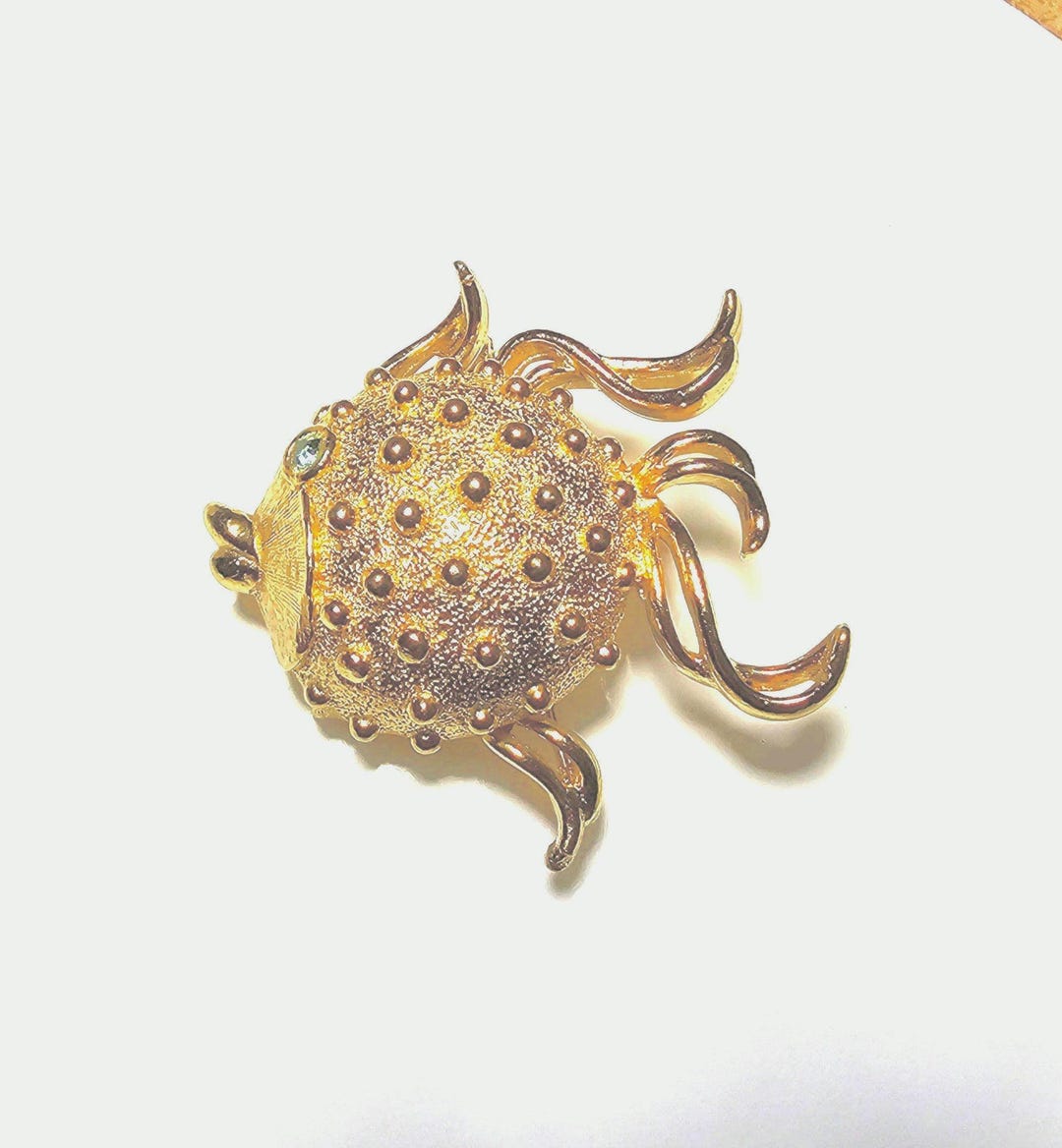 Exotic Fish Perfume Pin Brooch Fuller Brush Promotion Whimsical ...