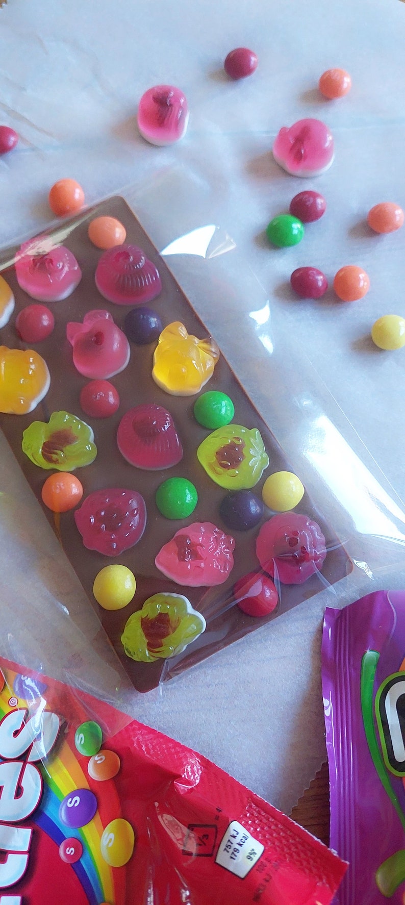 Taste of the Rainbow/personalized Chocolate Banner/handmade Milk ...