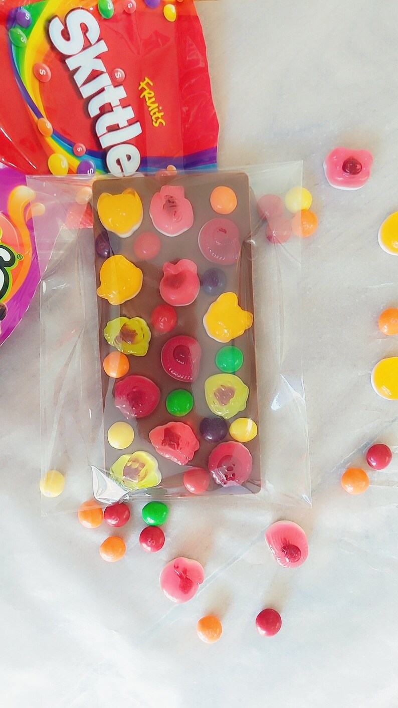 Taste of the Rainbow/personalized Chocolate Banner/handmade Milk ...