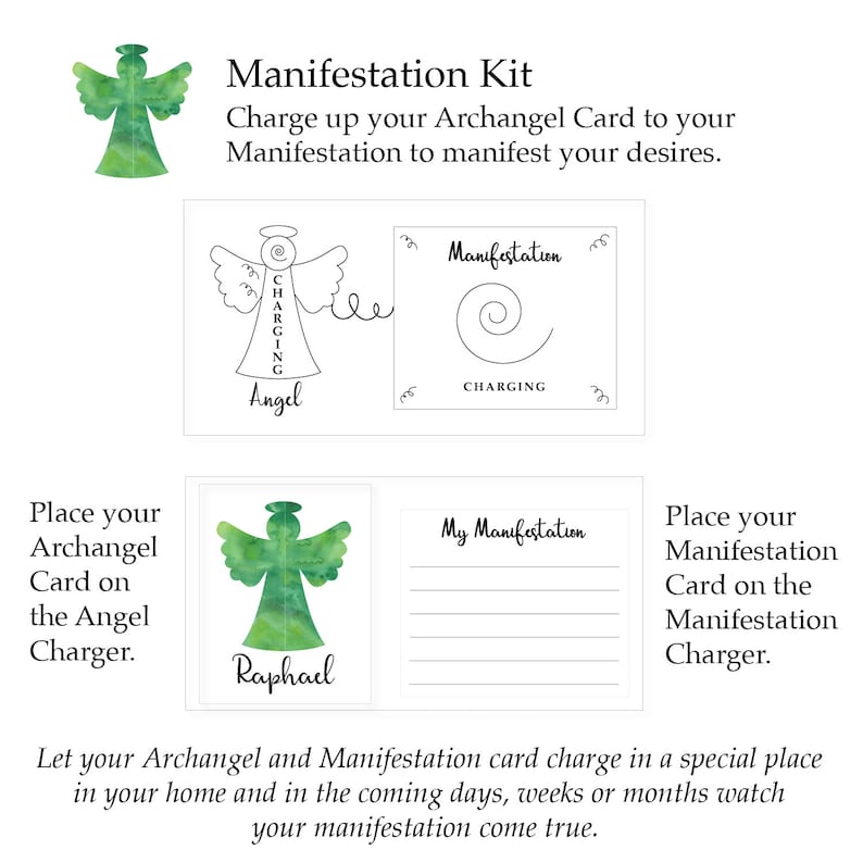 Archangel Manifestation Kit Printable Planner Instant - Etsy