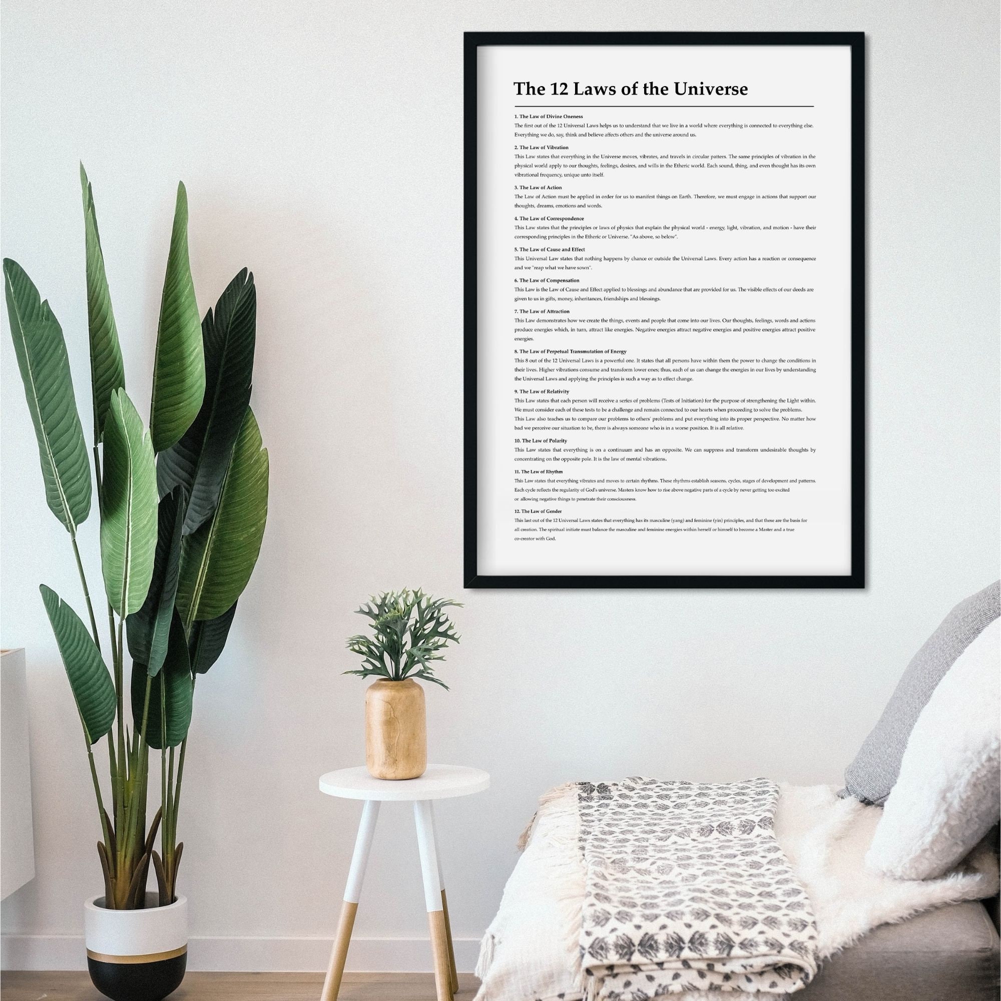 The 12 Laws of the Universe Definition Print Instant - Etsy UK