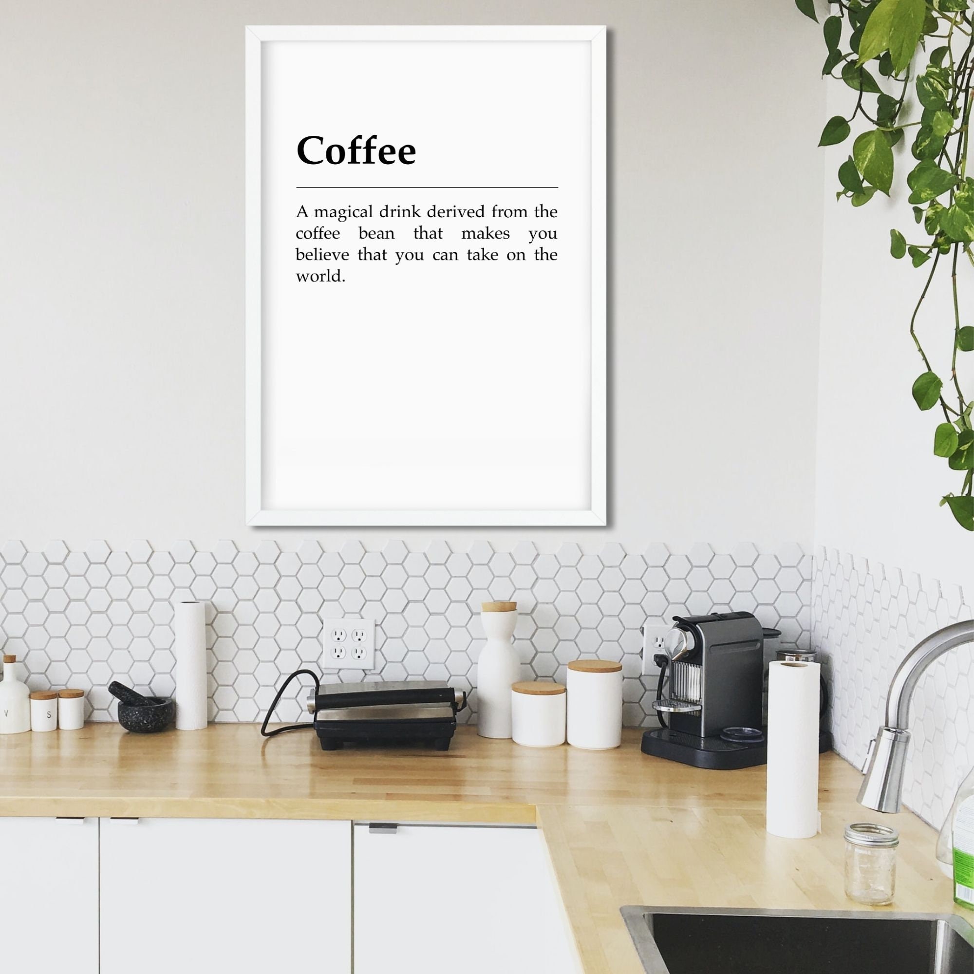 Kaffee Definition Poster Küche Druck Sofort Download - Etsy.de