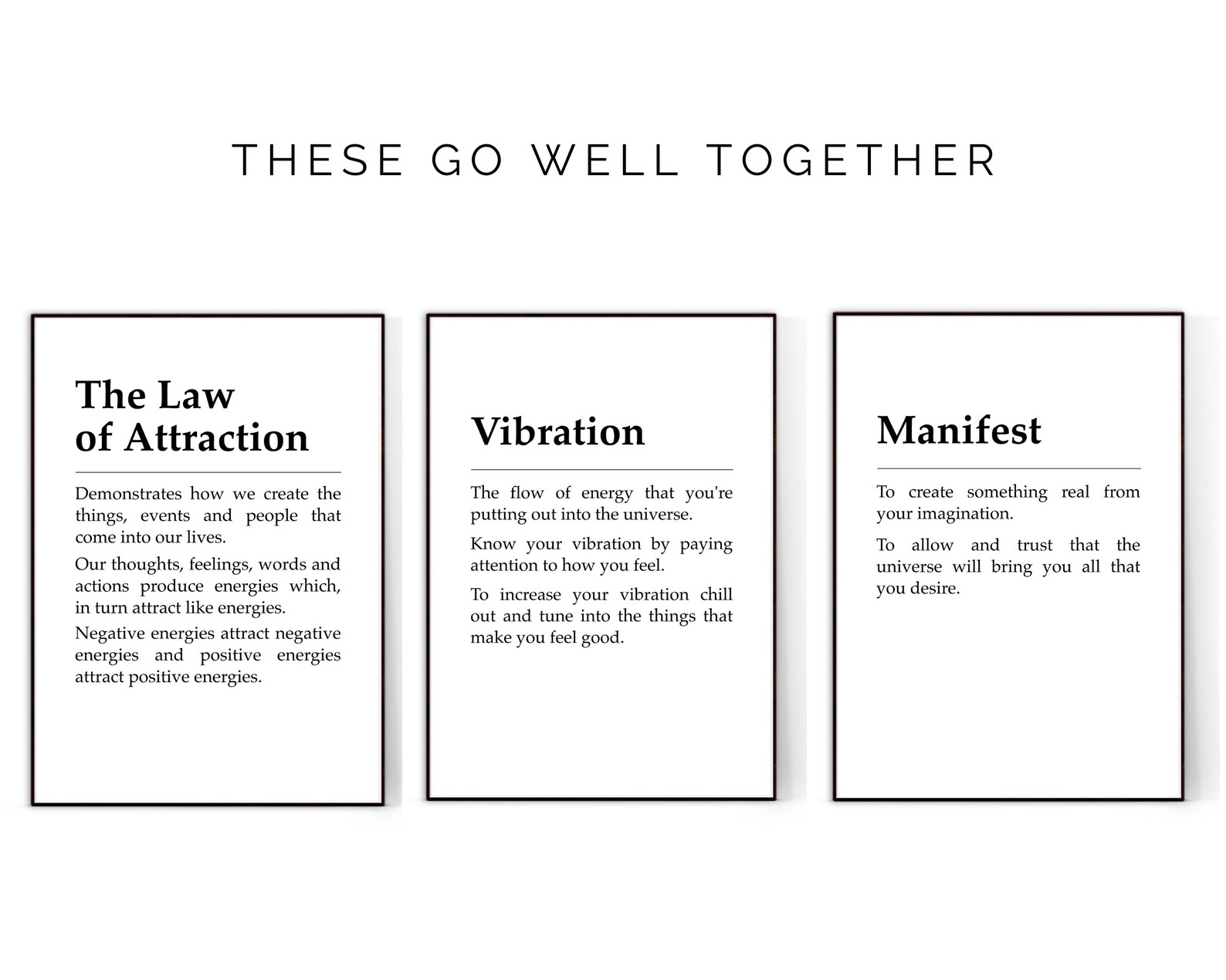 Manifest Definition Print the Law of Attraction Instant Download - Etsy UK