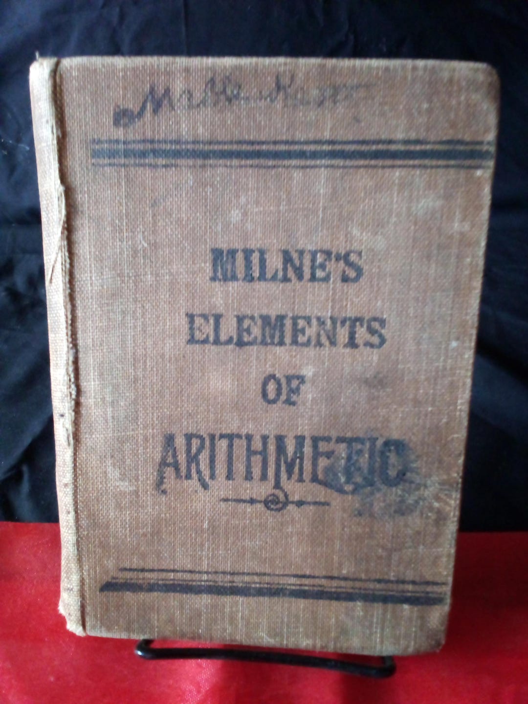 1893 Math Book - Milne's Elements of Arithmetic - Etsy