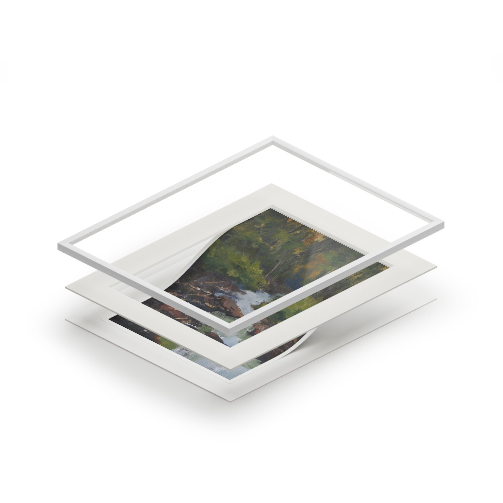 Quiet Stream Fine Art Prints (passepartout Paper Frame) - Etsy