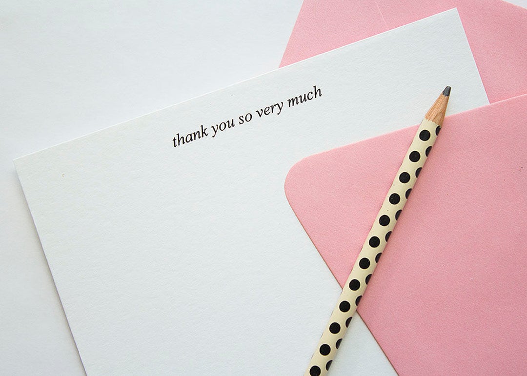Thank You Notes | Thank You Note Set | Social Stationery | Bridal ...