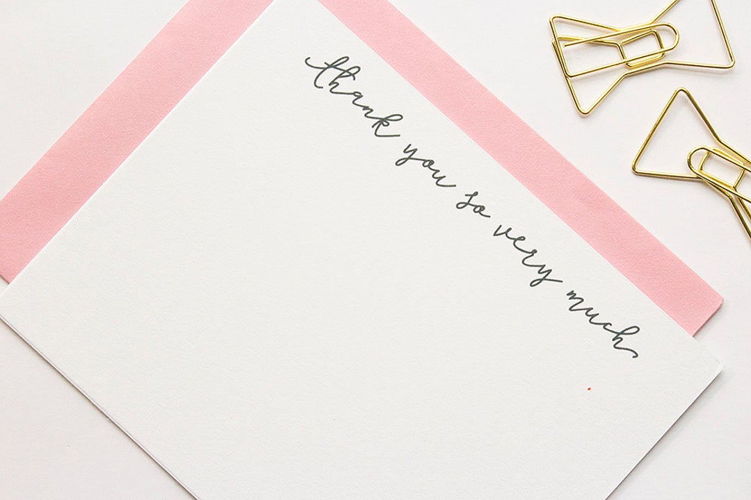 Thank You Notes | Thank You Note Set | Social Stationery | Bridal ...