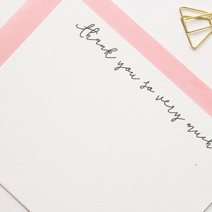Thank You Notes | Thank You Note Set | Social Stationery | Bridal ...