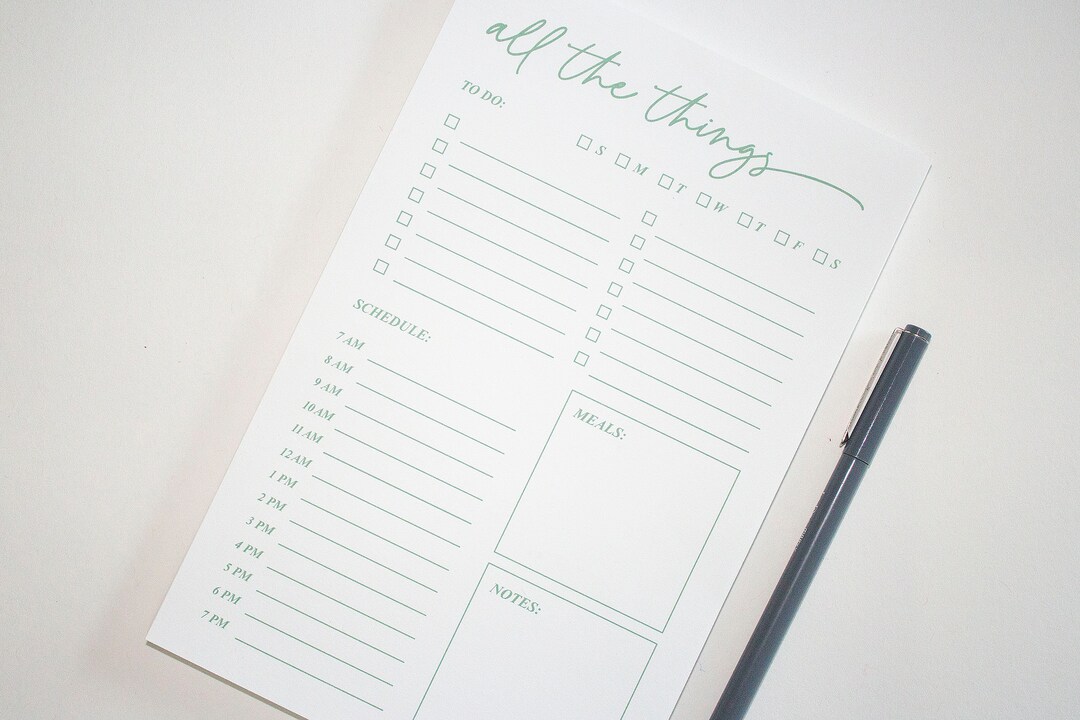 Notepad - 50 Sheets | Custom Notepad | to Do List Notepad | Office ...