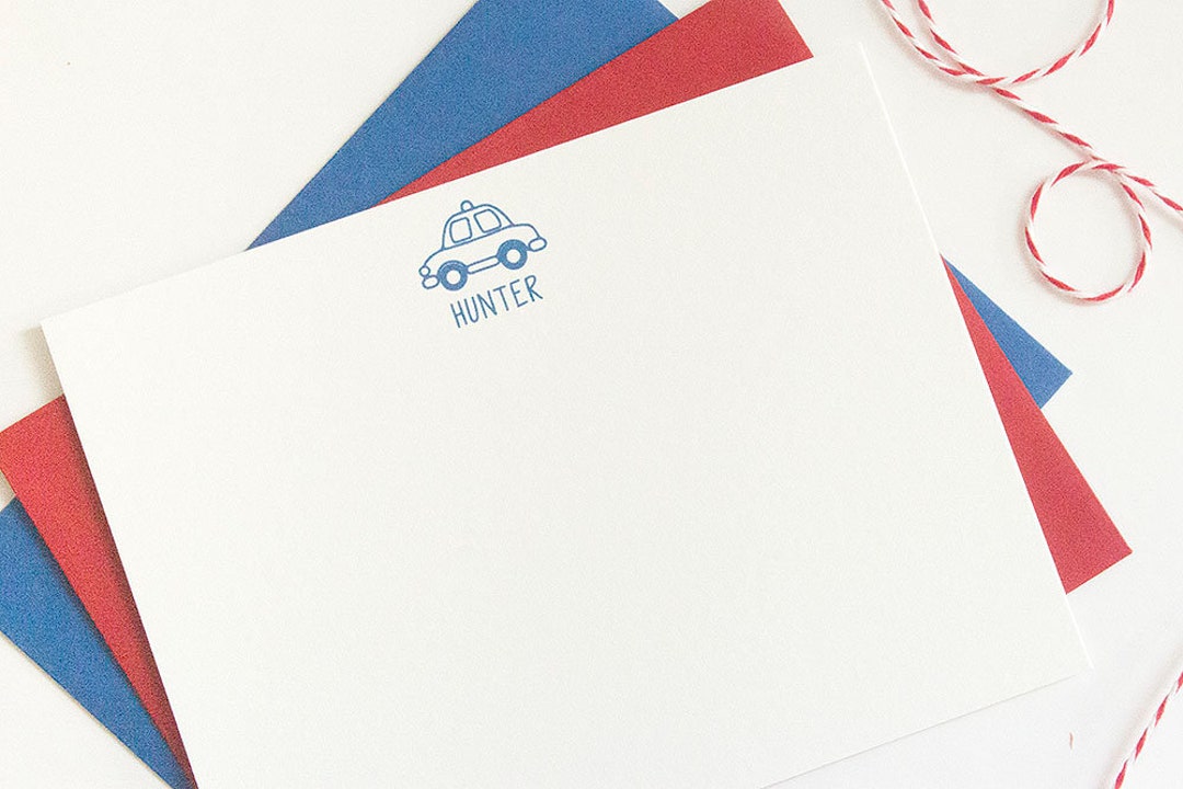 Personalized Stationery | Police Car Stationery | Children's Stationery ...