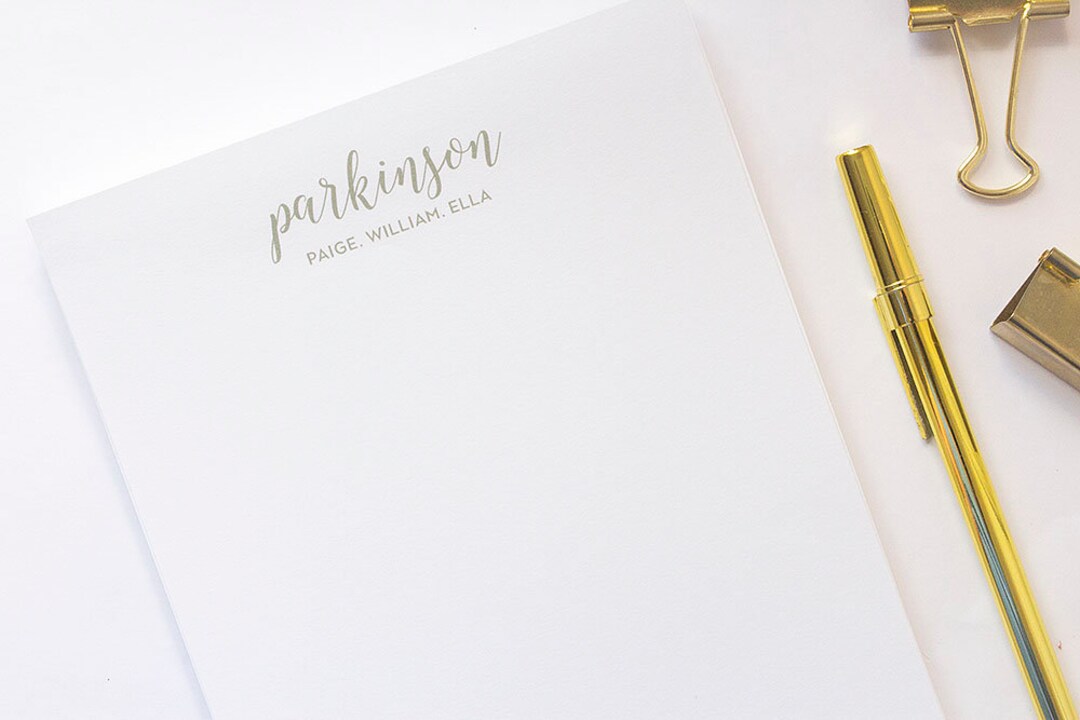 Personalized Notepad - 50 Sheets | Family Notepad | Personalized Note ...