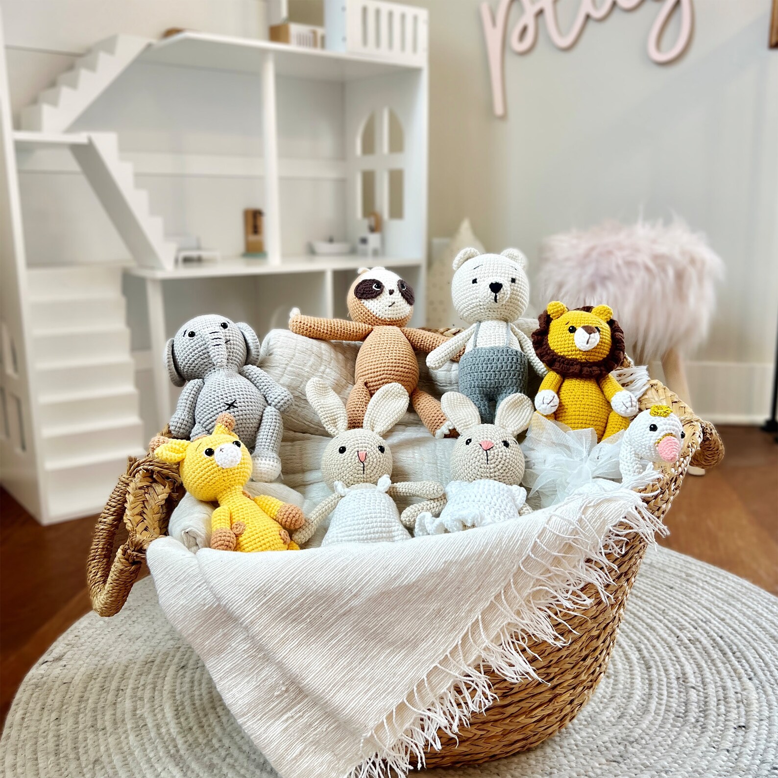 SHIPS FAST Crochet Teddy Bear Doll Amigurumi Teddy Bear Stuffed Bear ...