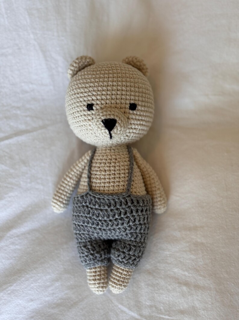SHIPS FAST Crochet Teddy Bear Doll Amigurumi Teddy Bear Stuffed Bear ...