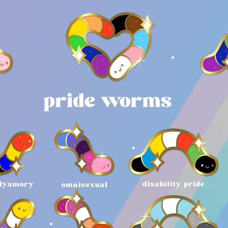 Worm Queer Pride - Etsy