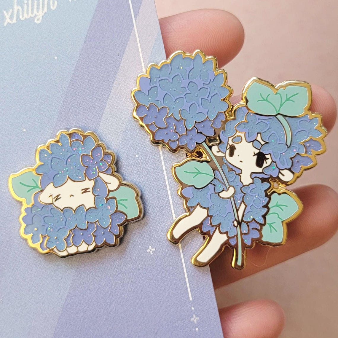 Hydrangea Pin - August 2022 | Pin Vault Limited Edition - Etsy