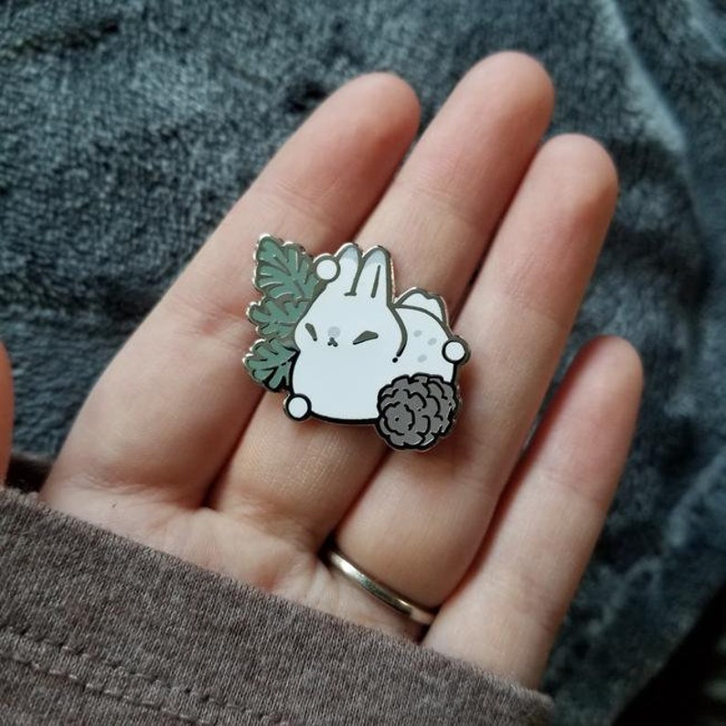 Snow Bunny Pin - Etsy