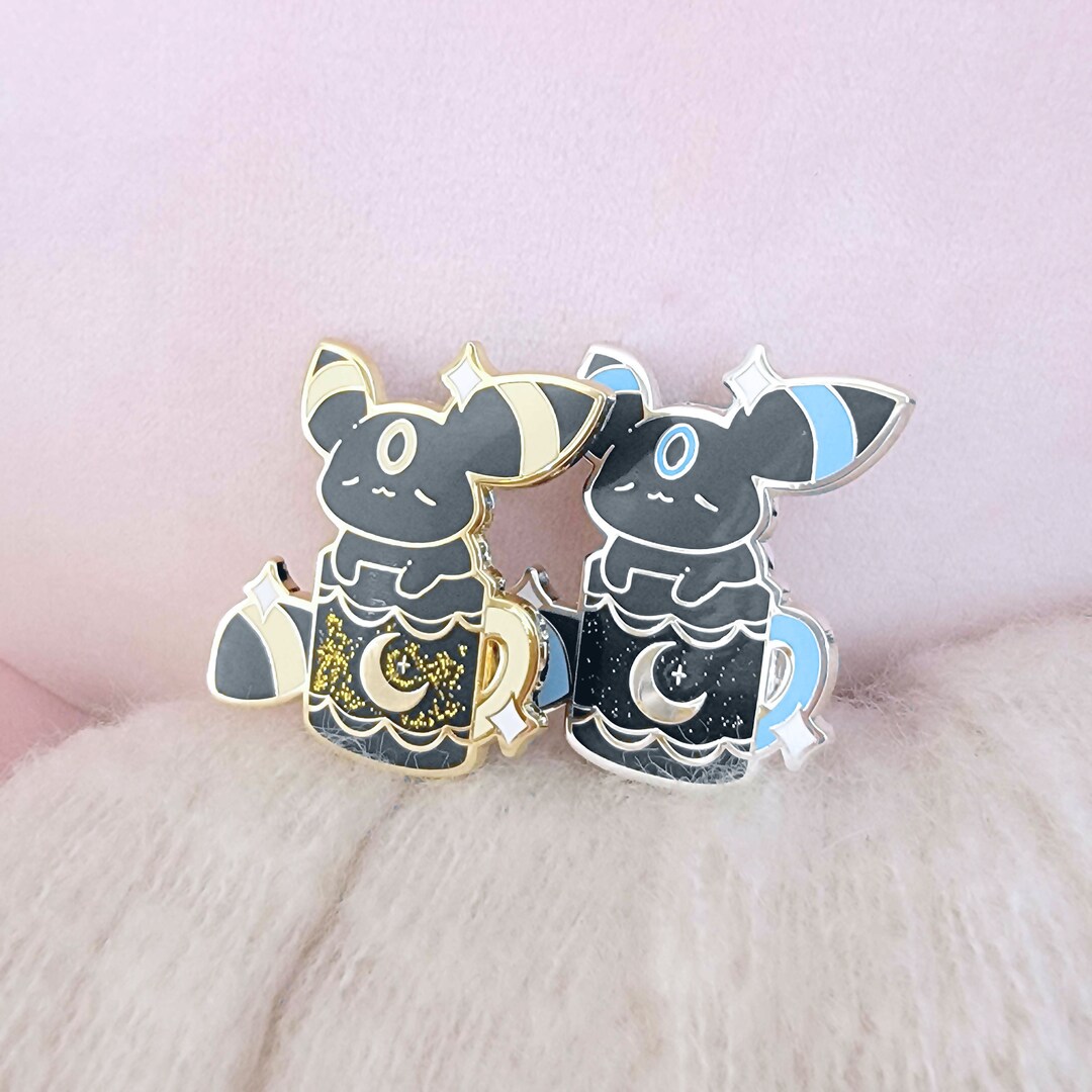 Black Coffee Umbreon + Shiny! Eevee Pin - Etsy
