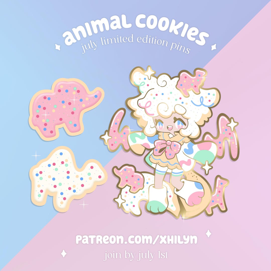 Animal Cookie Pins - July 2024 | Pin Vault Limited Edition - Etsy